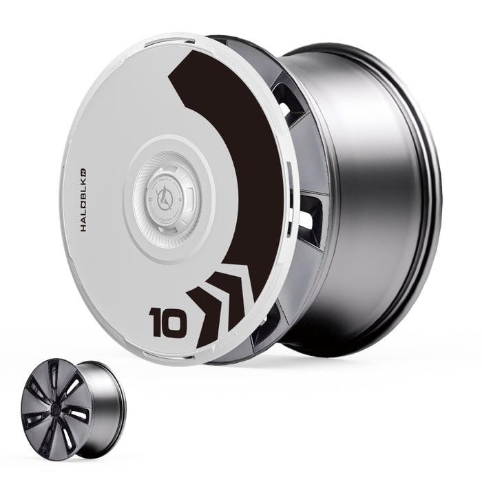 Tesla Model 3 Highland Photon | HALODISC Arrow 18" Aero Wheel Covers