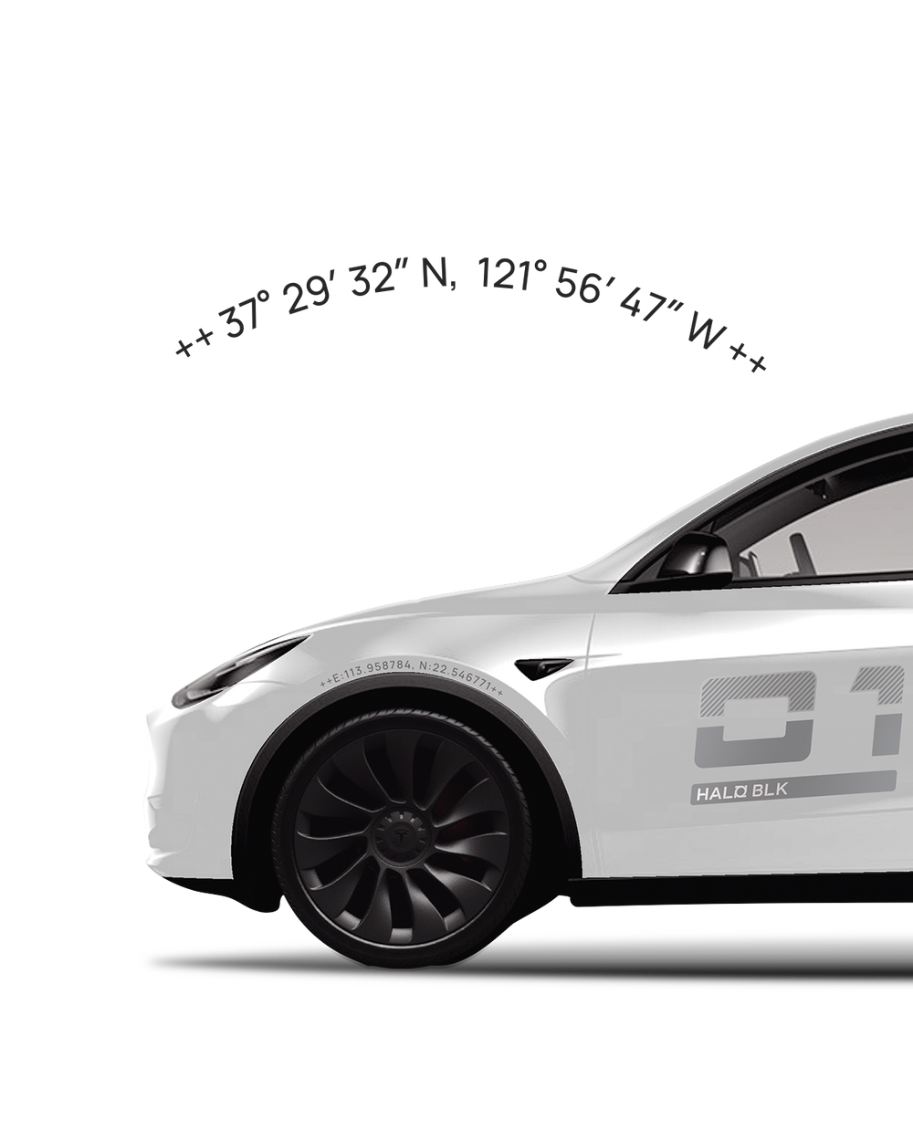 Custom Livery Sticker for Tesla Model 3 - Personalize Your Ride