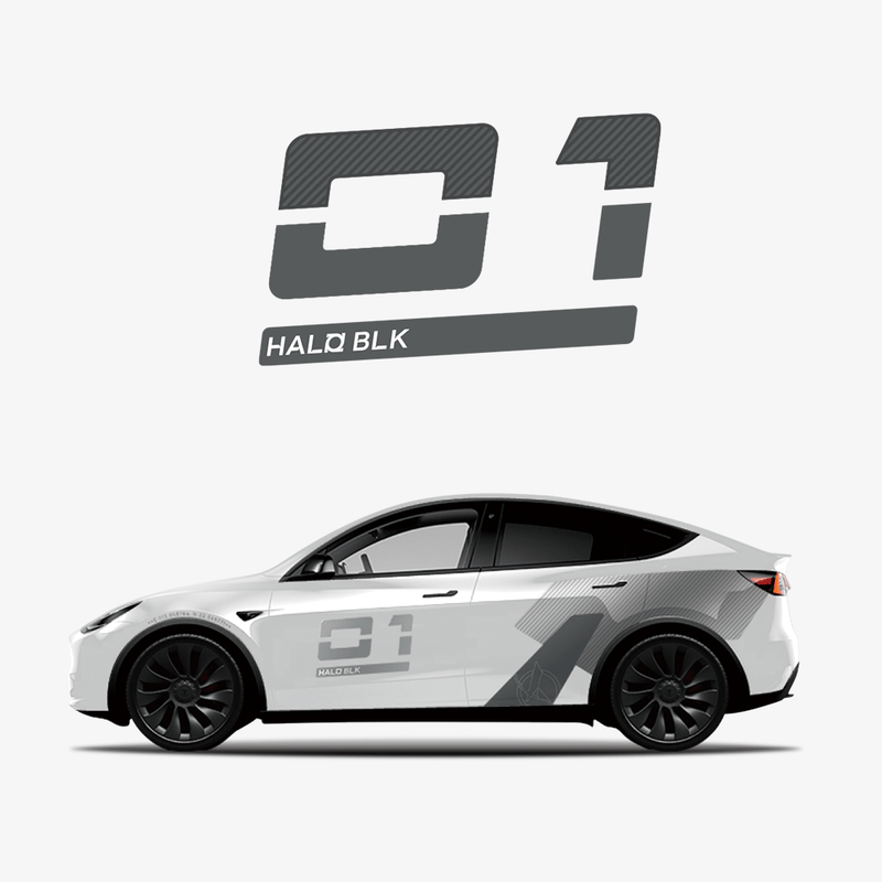 Custom Livery Sticker for Tesla Model Y | HALOBLK